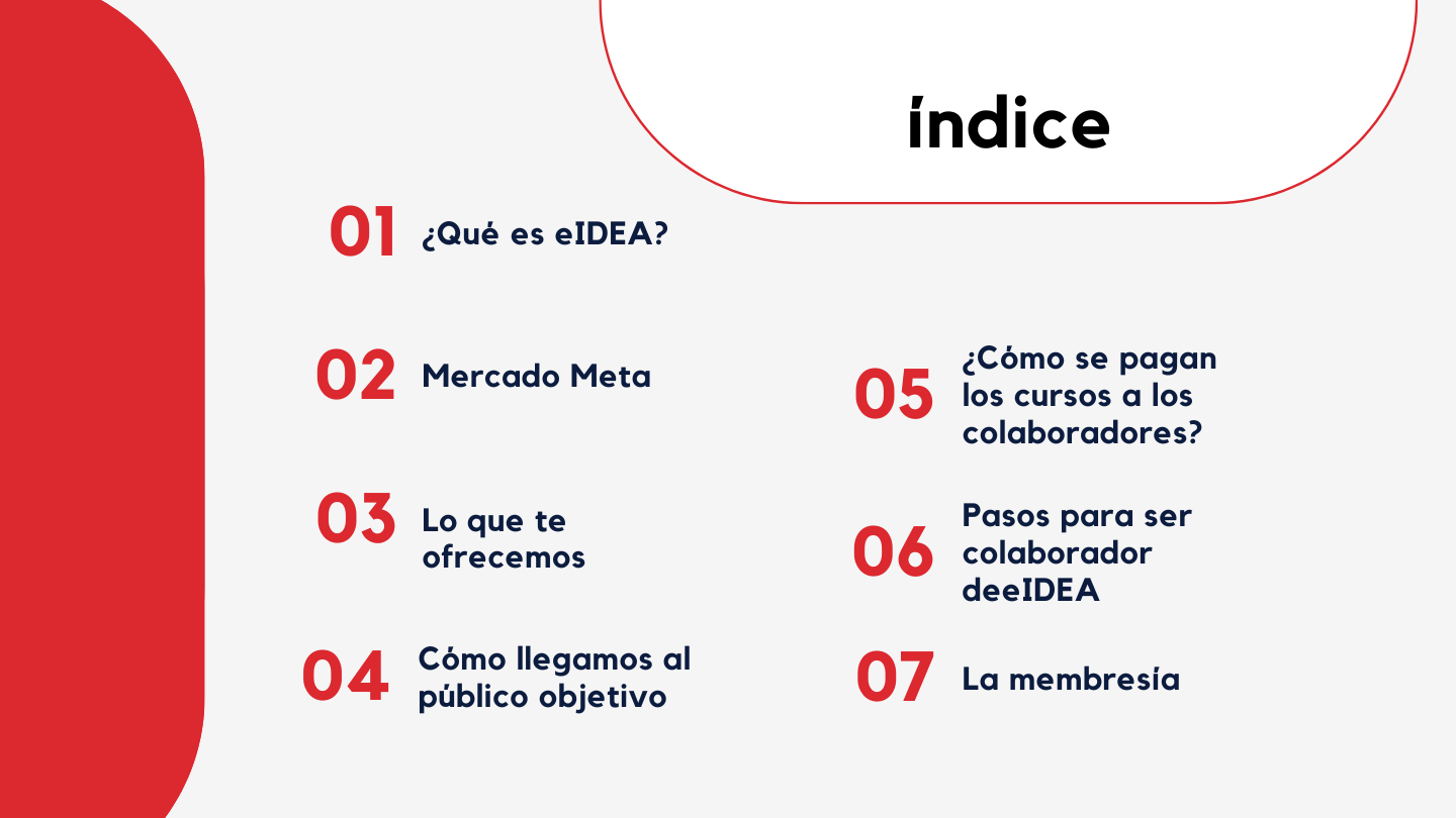 Presentación para colaboradores eIDEA.mx - Escuela Internacional de Negocios eIDEA